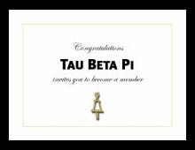 Electee Invitations – Tau Beta Pi